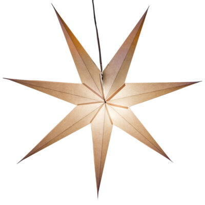 (S235) 7 Pointed White Paper Star - Hometown Evolution Inc.