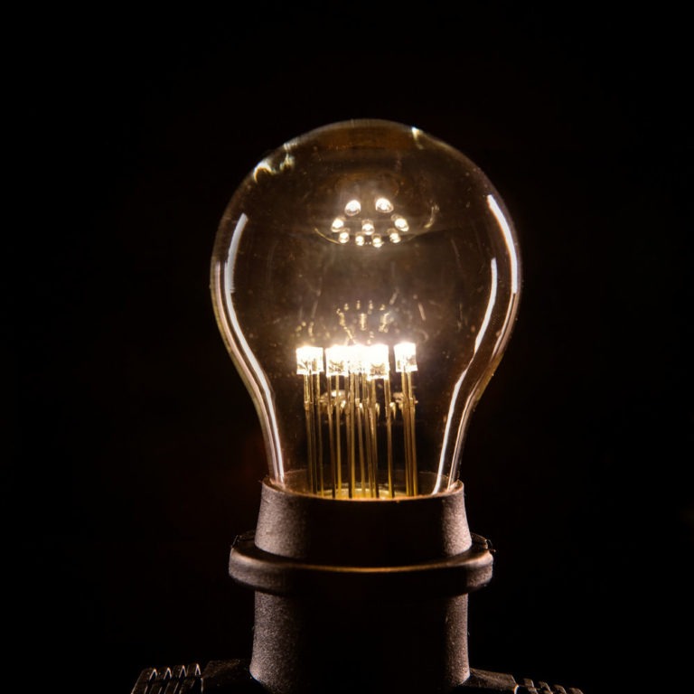 A15 LED 9 Diode 1-Watt E26 Base Light Bulbs