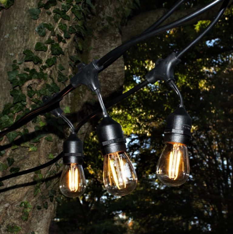 S14 Double LED Filament E26 Commercial String Light Sets Sets with ...