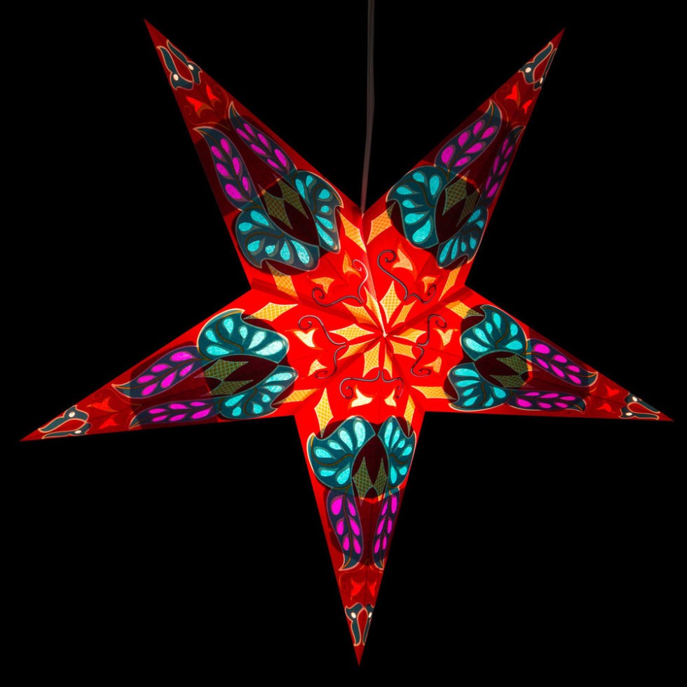 (S275) Dara Paper Star Lantern (Red) - Hometown Evolution Inc.
