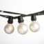 C9 Commercial String Light Sets Black Wire With G50 White Satin Pearl ...
