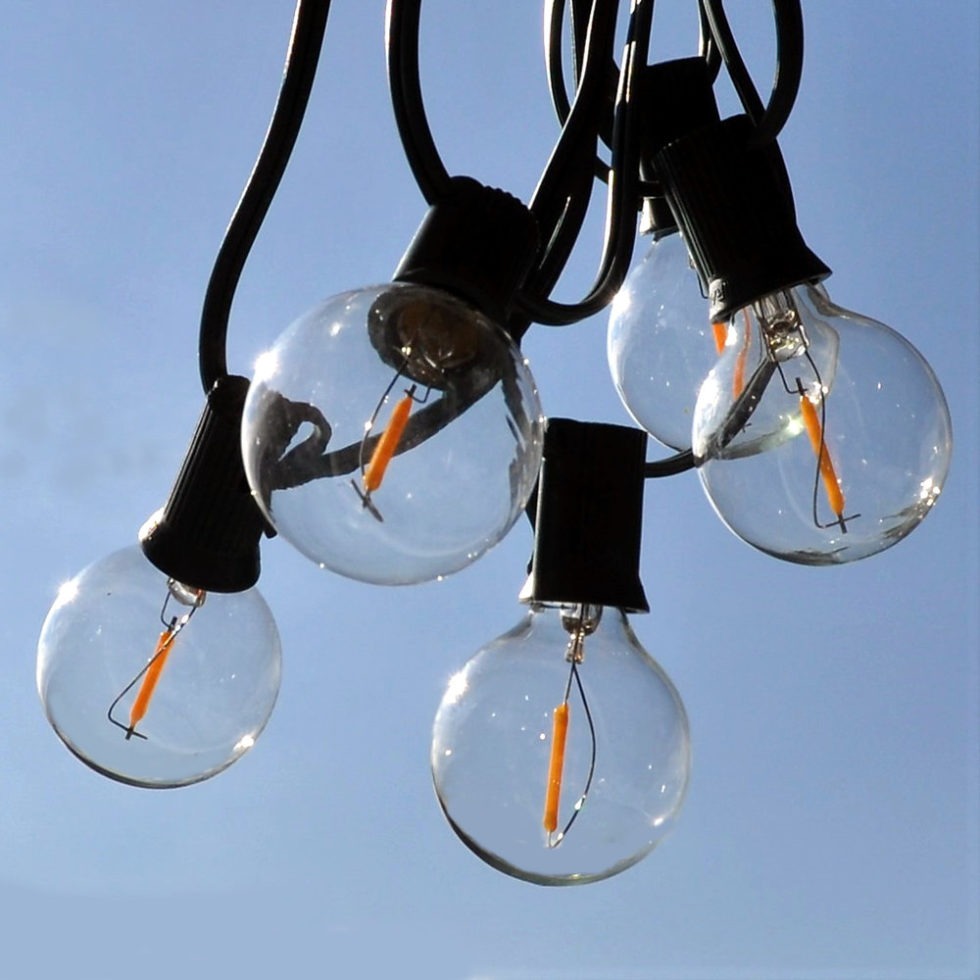 Filament LED G50 Light Bulbs with C9 E17 Base