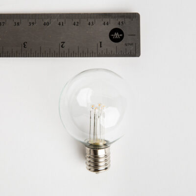 G50 LED Clear Bulbs with C9 E17 Base