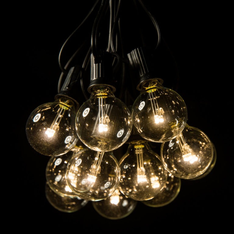 G40 LED Clear Bulbs with C7 E12 Base