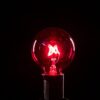 (Box of 25) G40 TRANSPARENT PINK C7 (E12) Base Light Bulbs