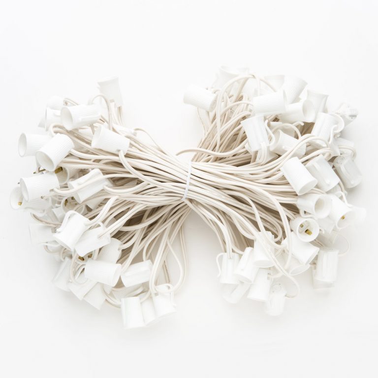 White C9 100 Foot Light String