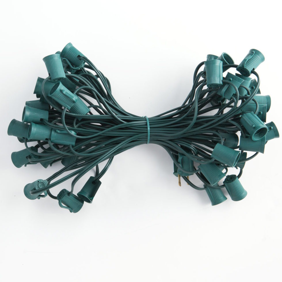 (Box of 25) G50 TRANSPARENT RED C9 (E17) Base Light Bulbs - Hometown ...