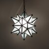 12" Frosted White Glass Star Lights - Hometown Evolution Inc.