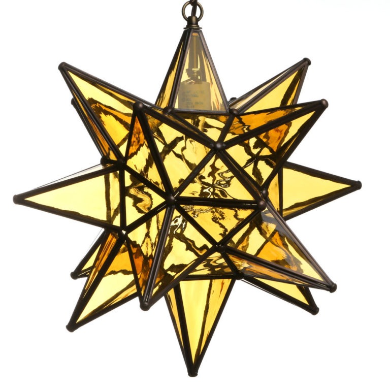 Glass Star Lights | Moravian Glass Star Lights | Star Light Fixture