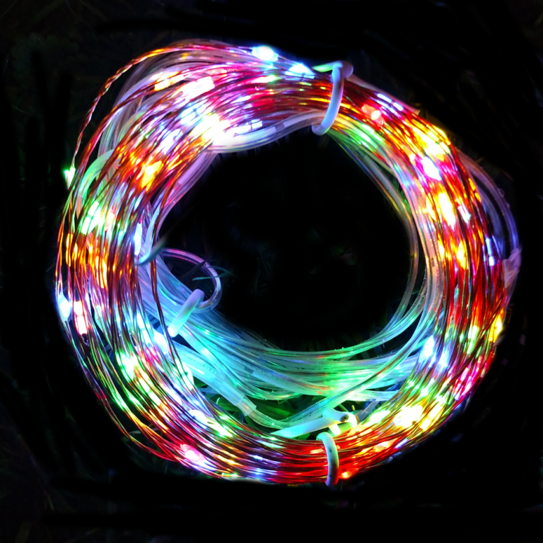Solar Powered LED Fairy Lights - 33 Foot - Waterproof with 100 Multi ...