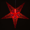 (S236) Peacock Paper Star Lantern (Red) - Hometown Evolution Inc.