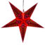 (S236) Peacock Paper Star Lantern (Red) - Hometown Evolution Inc.