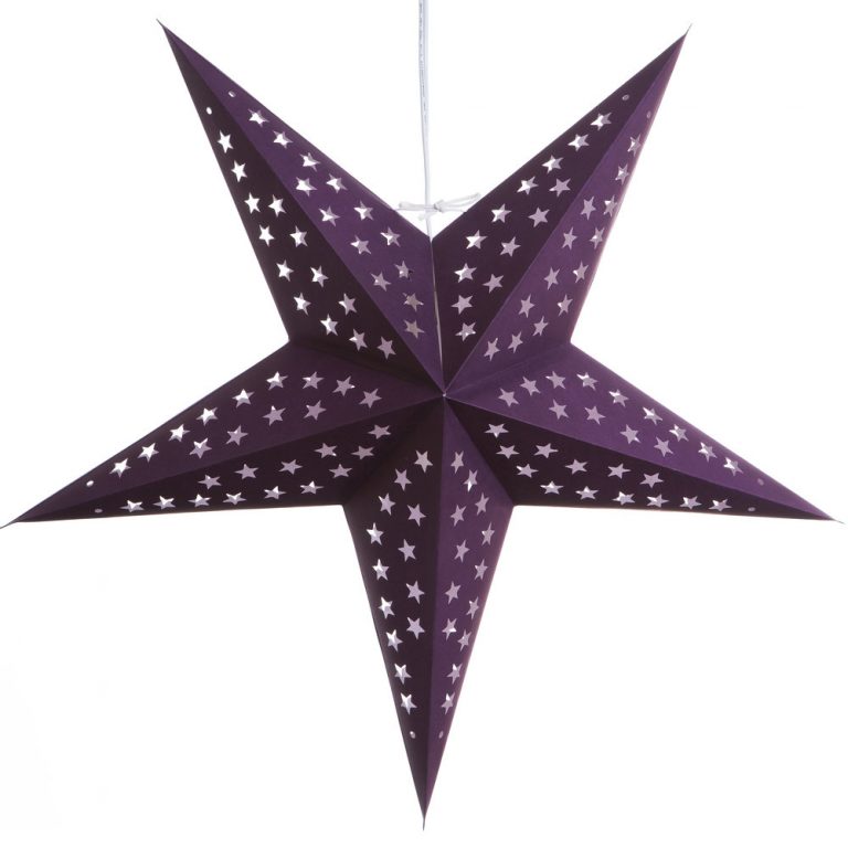 (S252) Purple Harmony Paper Star Lantern - Hometown Evolution Inc.