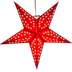 (S232) Solid Red Paper Star Lantern - Hometown Evolution Inc.