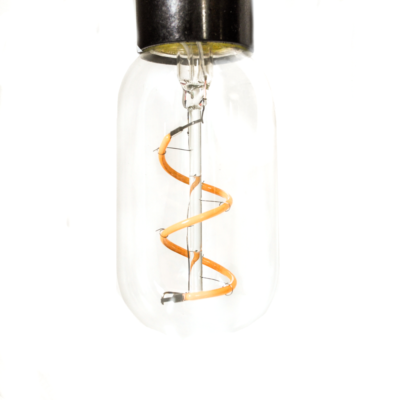LED T45 Spiral Filament 3 Watt LED Light Bulb - Hometown Evolution Inc.