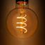 G80 Globe LED Filament Bulb with 3 Watt Spiral Filament