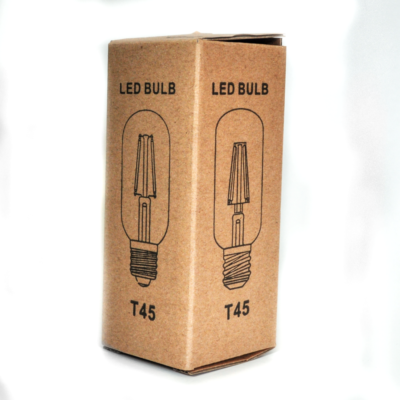LED T45 Spiral Filament 3 Watt LED Light Bulb - Hometown Evolution Inc.