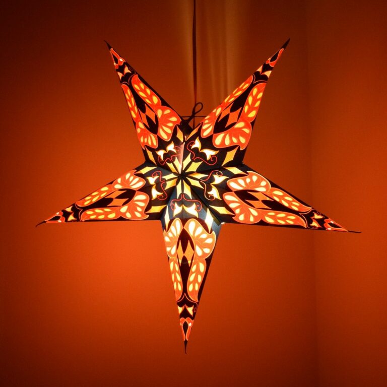 Dara Paper Lantern Star (Blue)