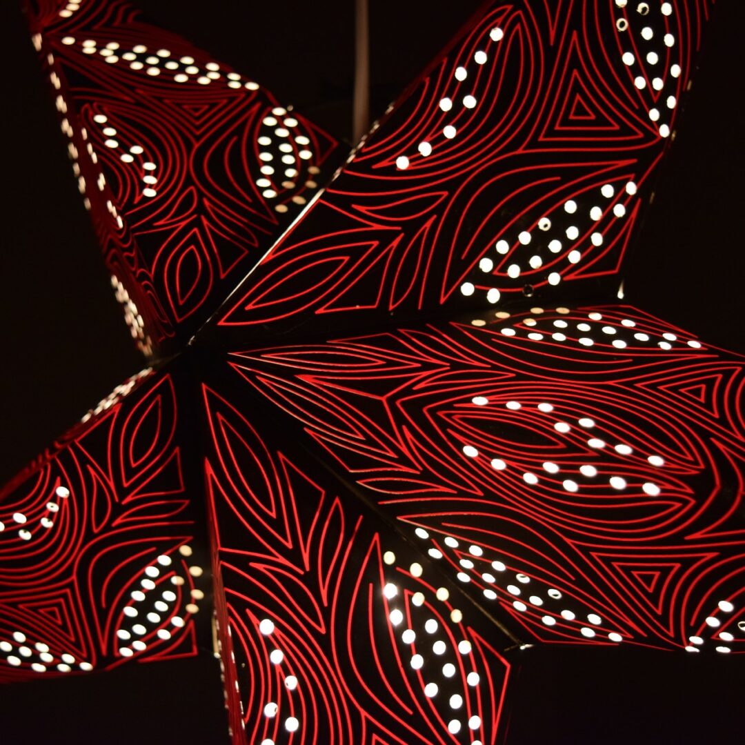 (S211) Morse Code Paper Star Lantern - Hometown Evolution Inc.