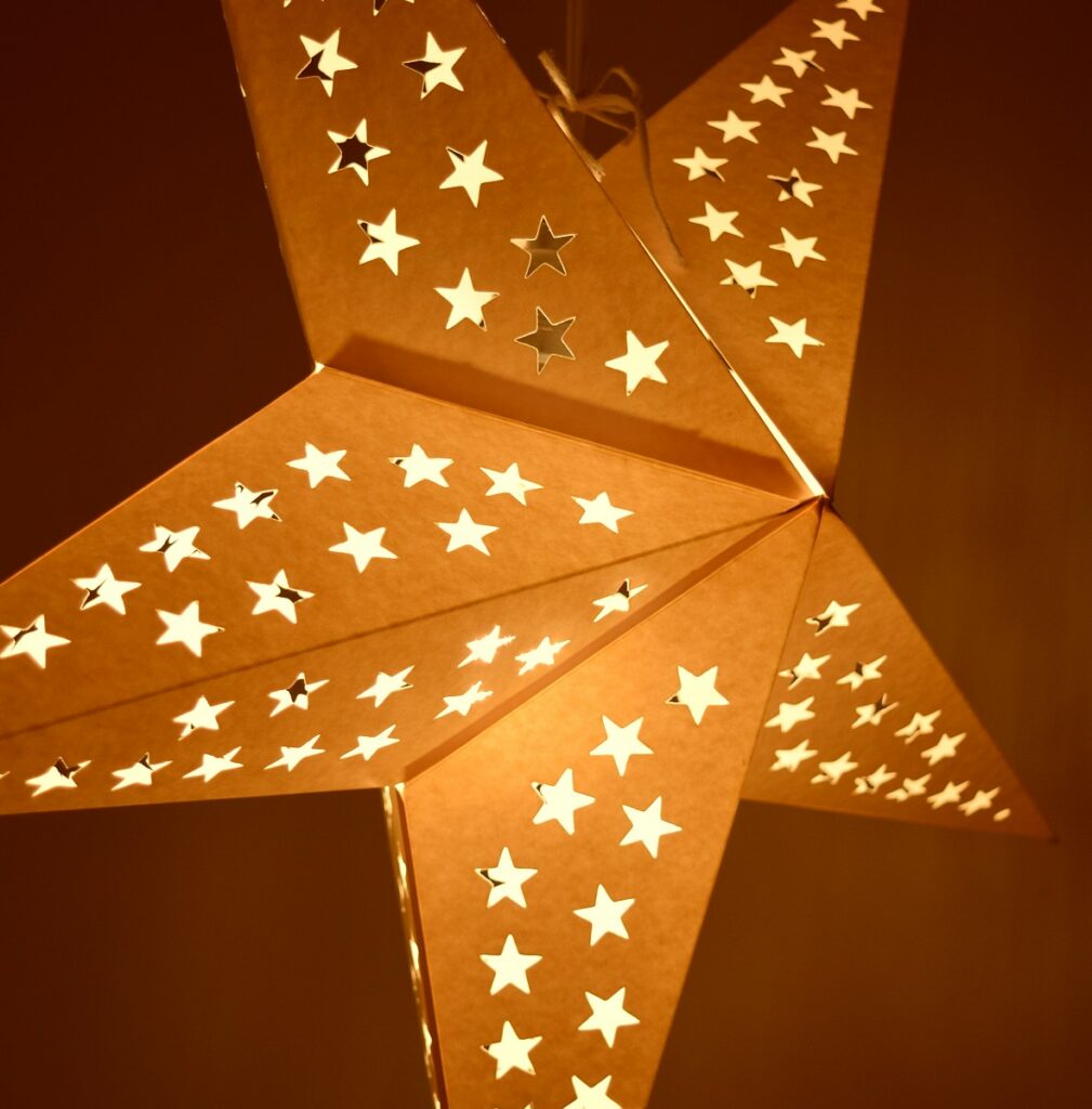 (S223) Yellow Tranquility Paper Star Lantern - Hometown Evolution Inc.