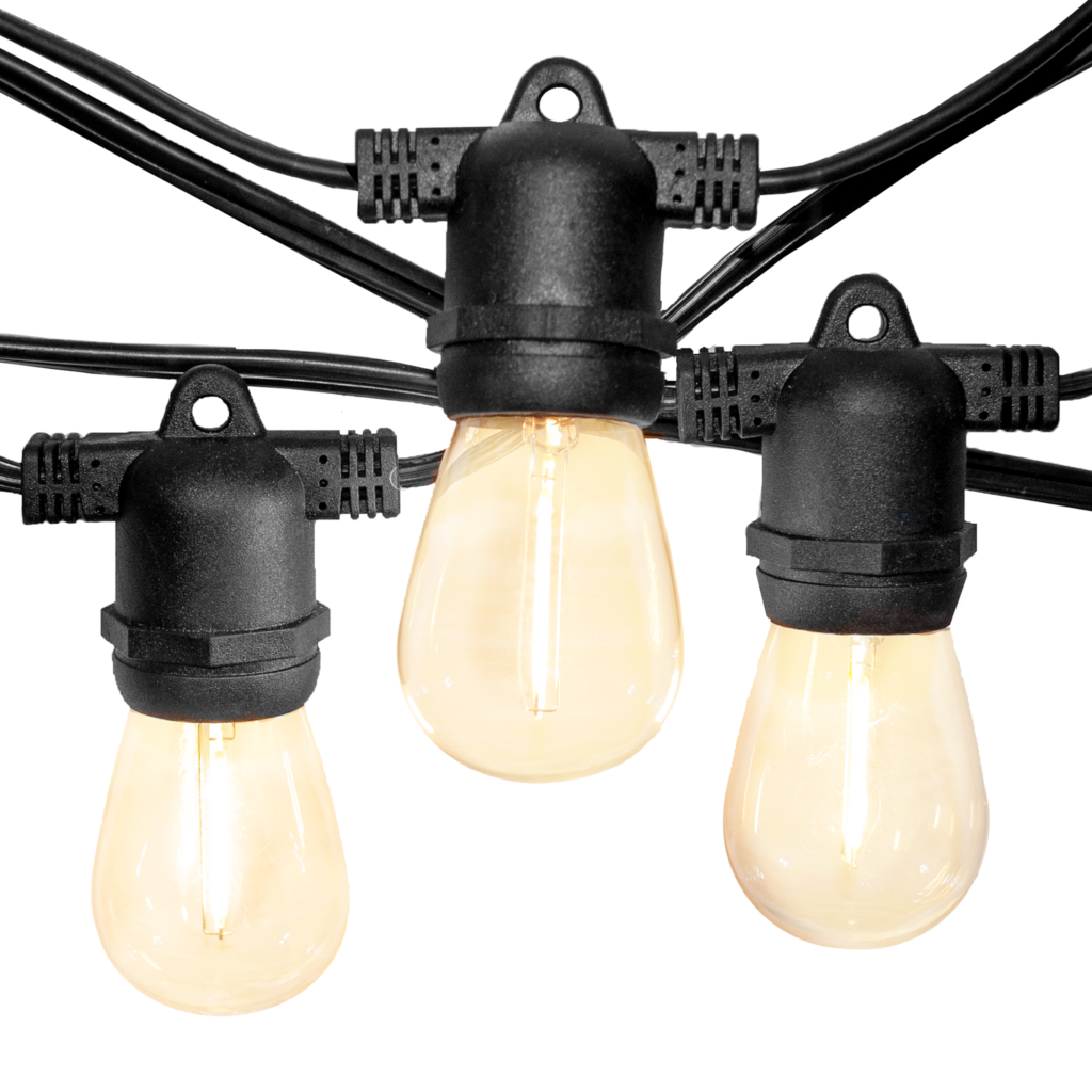 E26 Commercial String LED Lights with S14 LED Filament Bulbs
