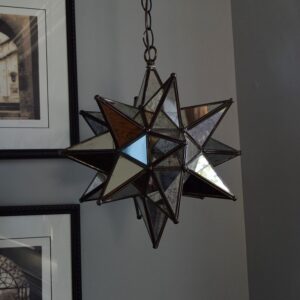 15" Antique Mirror Glass Star Lights - Hometown Evolution Inc.