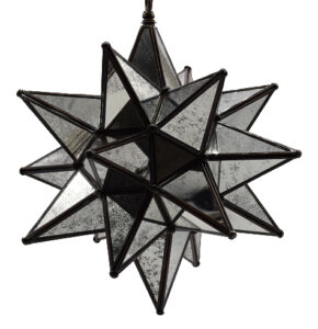 15" Antique Mirror Glass Star Lights - Hometown Evolution Inc.
