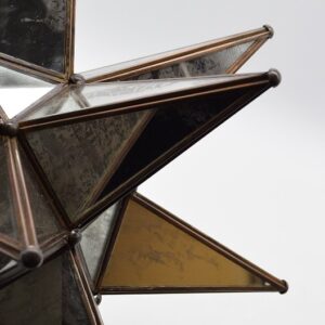 19" Antique Mirror Glass Star Lights - Hometown Evolution Inc.
