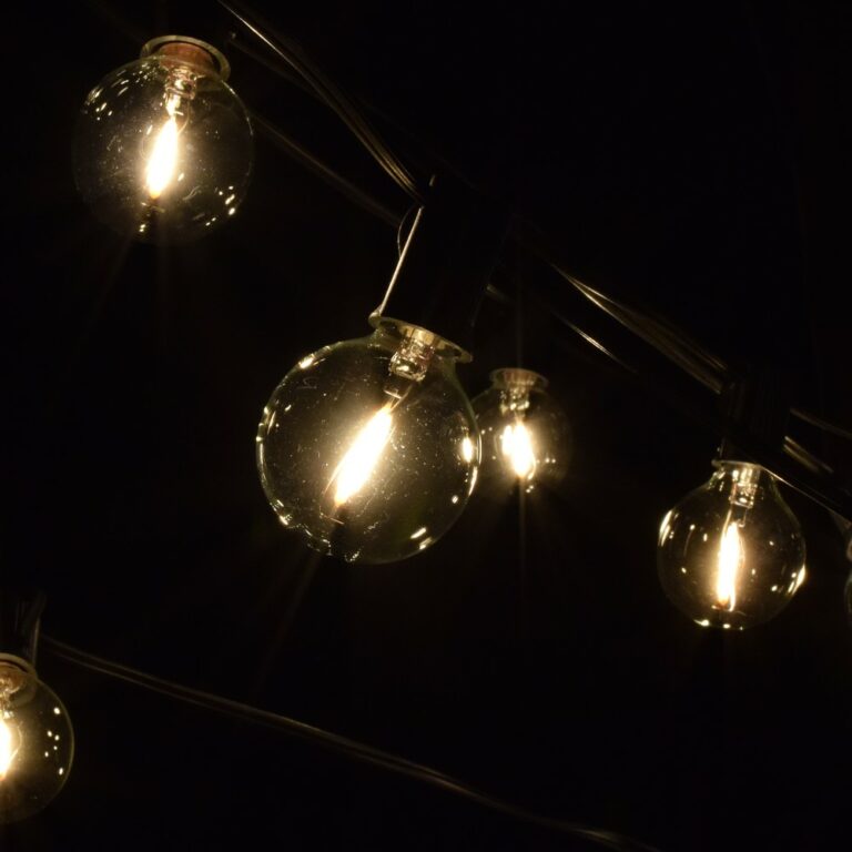 Filament LED G40 Clear Light Bulbs with C7 E12 Base