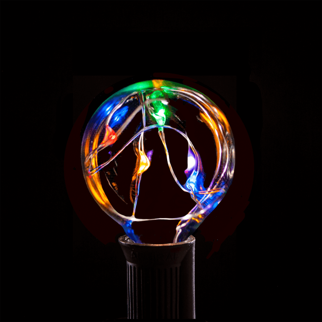 G40 Multi Colored Led Fairy Light Bulbs with C7 E12 Base