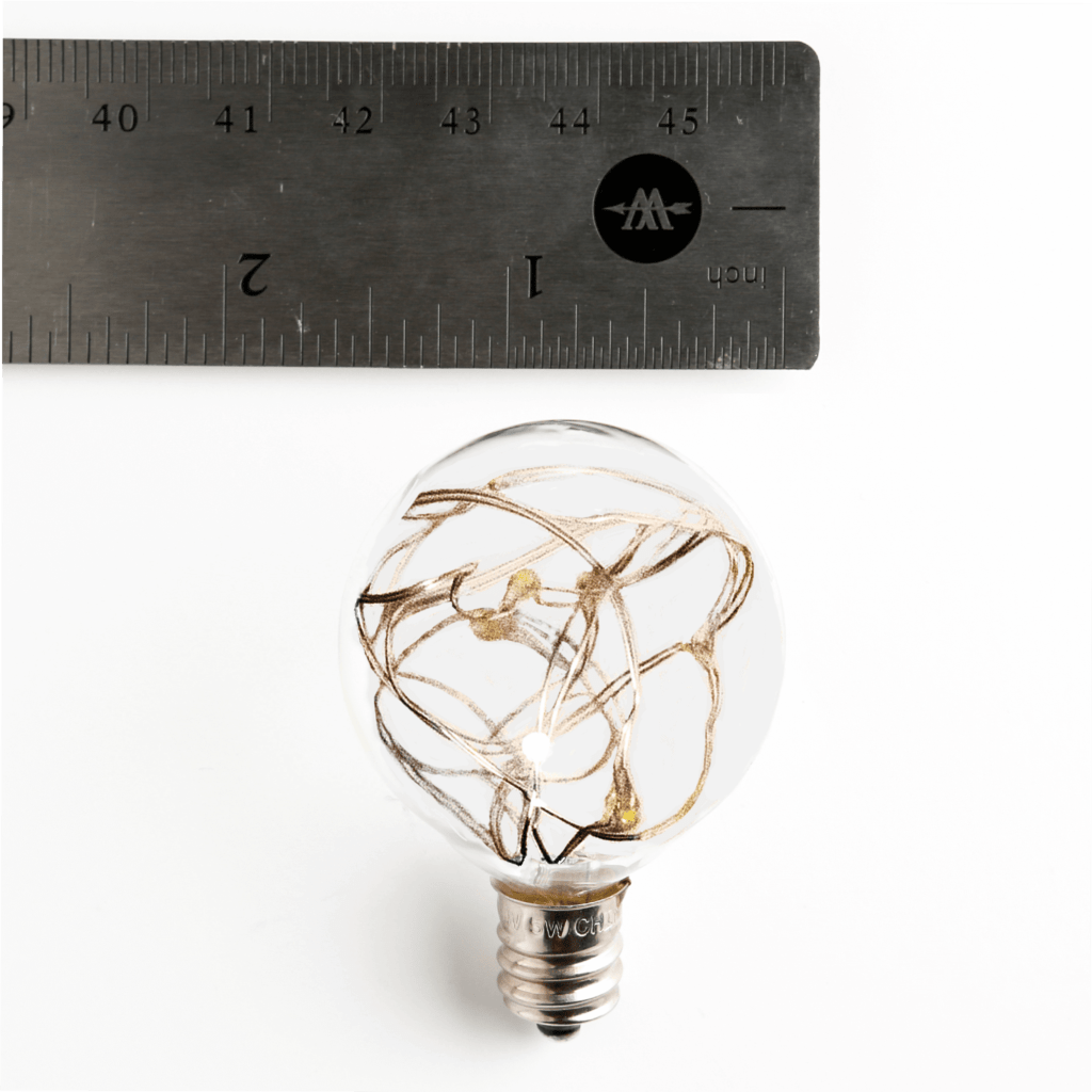 G40 Multi Colored Led Fairy Light Bulbs with C7 E12 Base