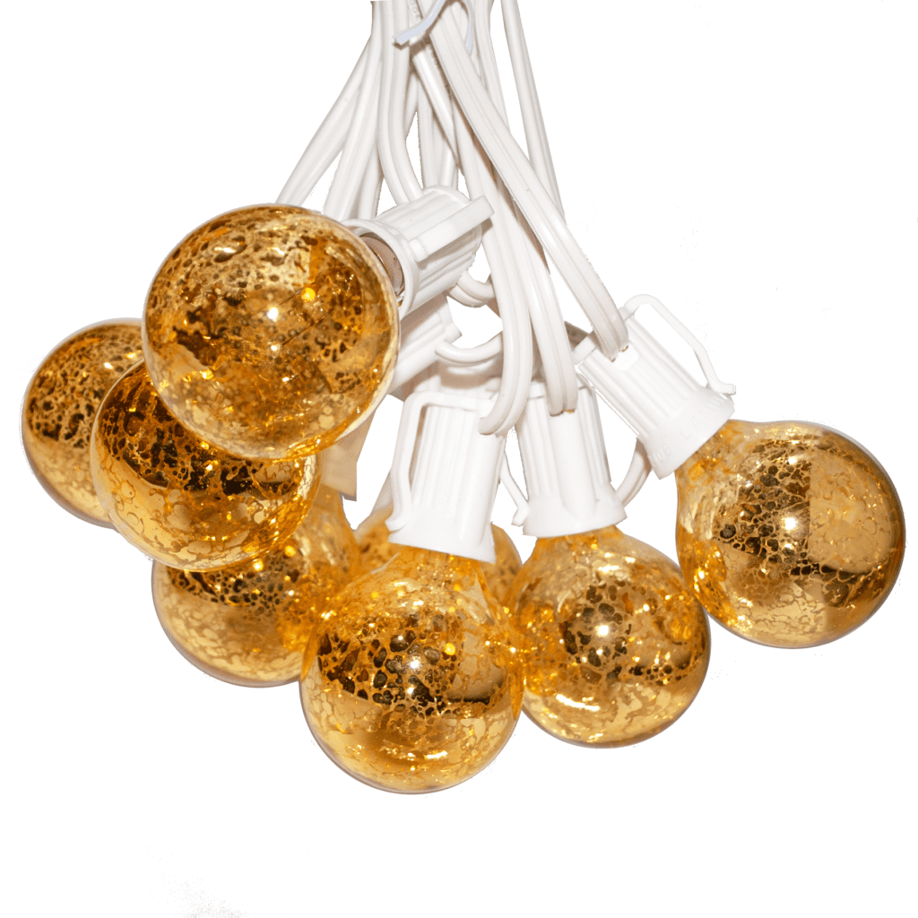 G50 Mercury Gold String Light Sets with White Wire - Hometown Evolution ...
